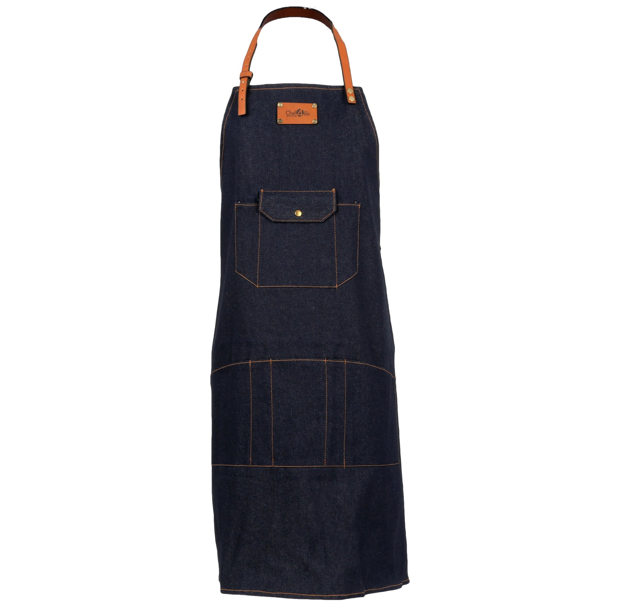 Denim/ Leather Strap Urban Apron – Chef4life Urbanwear